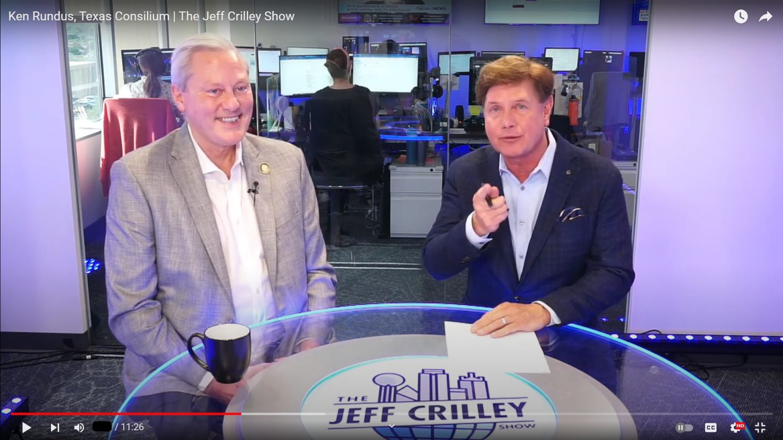 The Jeff Crilley Show features Texas Consilium, 360, and Ken Rundus ...